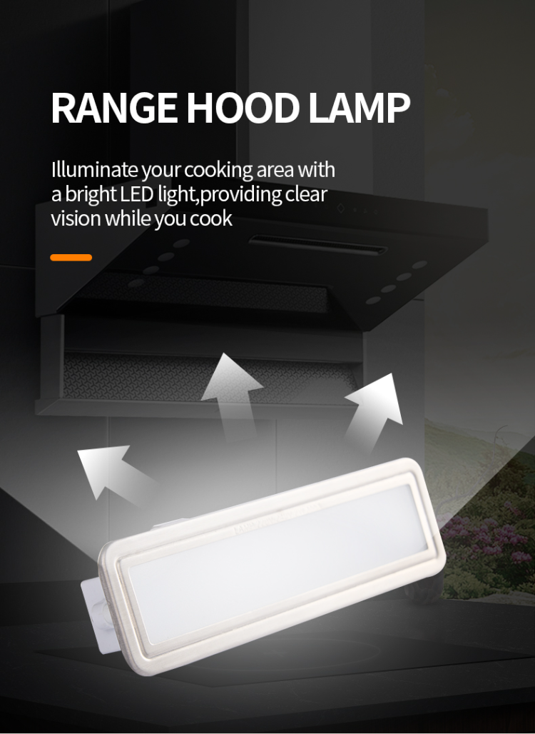 Range Hood Flat Light Side Panel Ultra-thin Ceiling Led Light Embedded ...