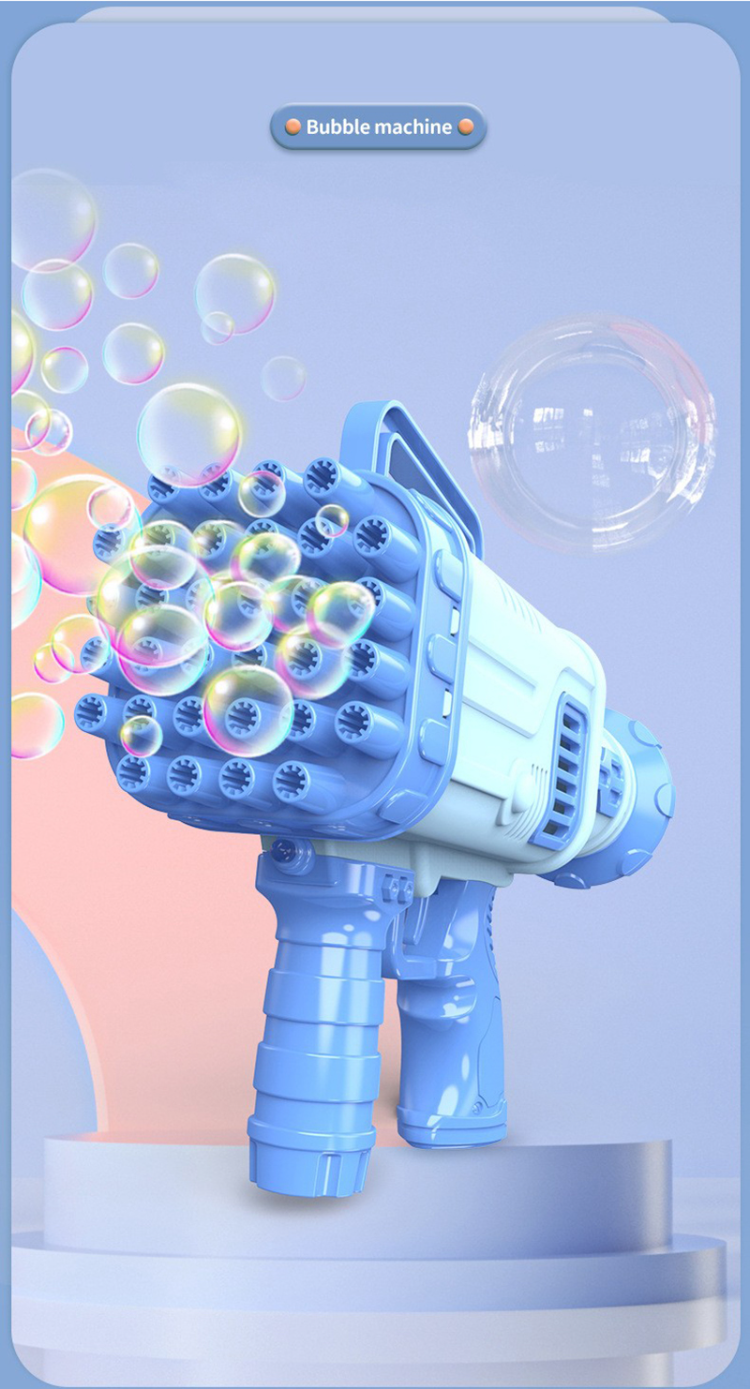 2023 New Automatic Camo Rocket Boom Bubble Machine Kids Toy Led ...