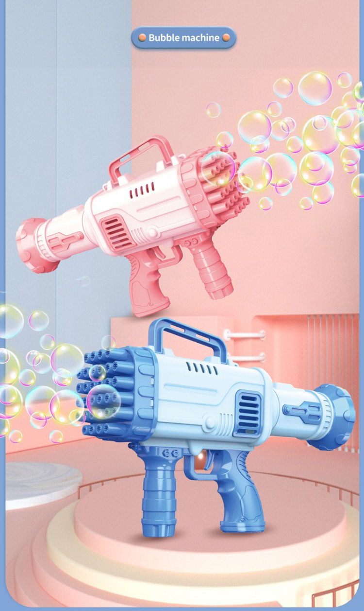 2023 New Automatic Camo Rocket Boom Bubble Machine Kids Toy Led ...