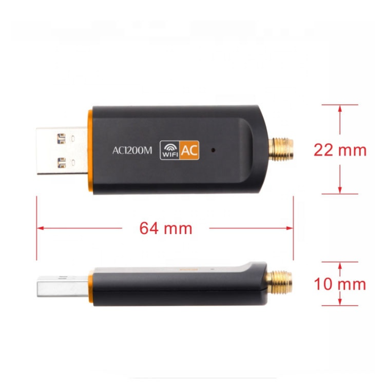 2.4g 5g 1200mbps Usb 3.0 Wireless Network Card Dongle Antenna Ap Wifi ...