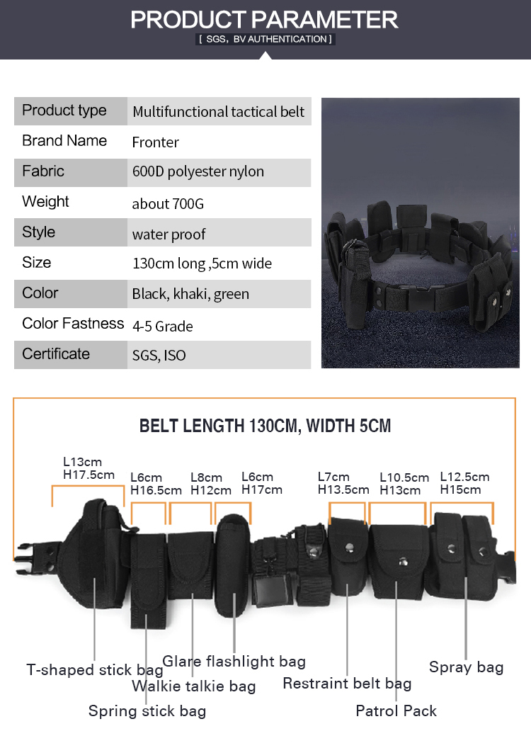 600d Cordura Nylon Combat Tactical Belt Molle System Belt Padded Mesh ...