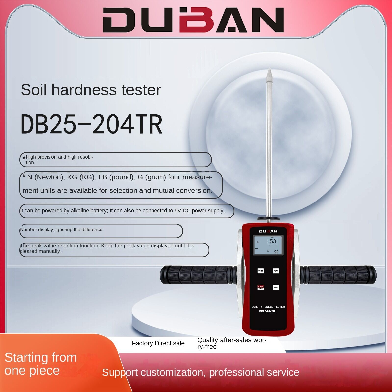 Buy Wholesale China Soil Hardness Tester Db25-204tr（special Instrument ...