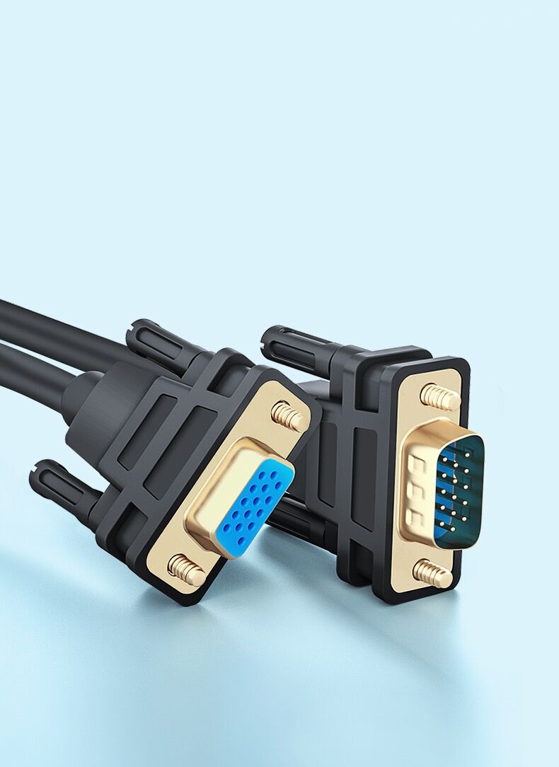 Buy Wholesale China Vga Cable, Vga 3+6 Cable Male To Female With Two ...