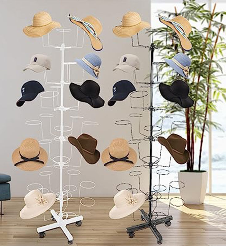 Buy China Wholesale Metal Rotating Floor Display Stand Pop Hat Display ...