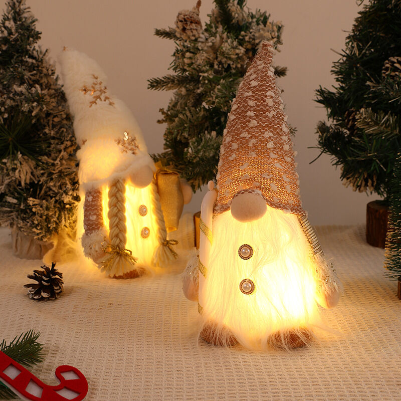 Light Up Christmas Gnome Elf Handmade Swedish Tomte Gnomes Ornaments ...