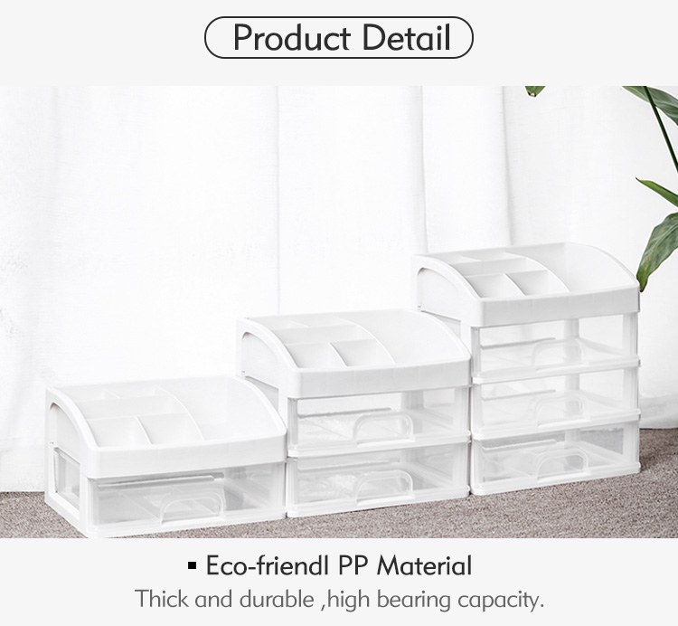 Cheap Price Plastic Desktop Transparent Makeup Display Box Drawer ...