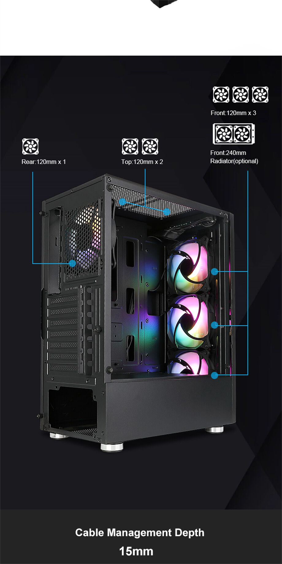 Buy Wholesale China Atx Gaming Computer Case Made In China Game ...