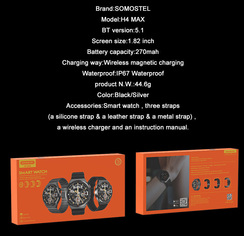 Buy Wholesale China Somostel H4 Max 1.82 Inch Smart Watch Rounded ...