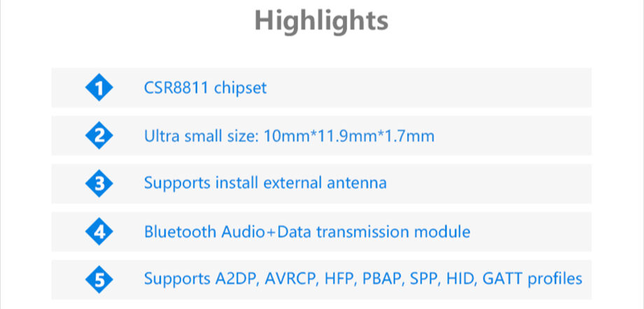 Buy Wholesale China Feasycom Bt901 Qualcomm Csr8811 High-speed Audio ...