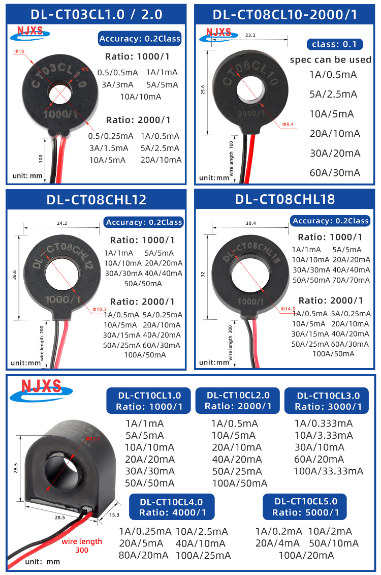 High Accuracy Miniature Ct Current Transformer Supplier Current Sensor ...