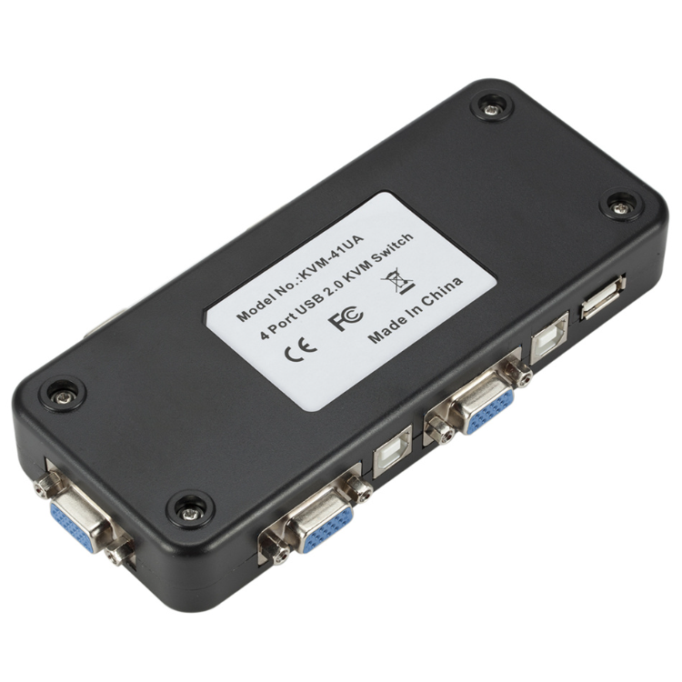 Buy Wholesale China Kvm-41ua 4 Port Kvm Switch Usb Kvm Switcher 4 Ports ...