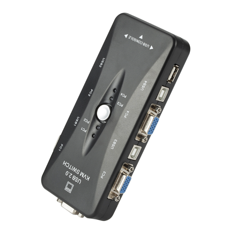 Buy Wholesale China Kvm-41ua 4 Port Kvm Switch Usb Kvm Switcher 4 Ports ...