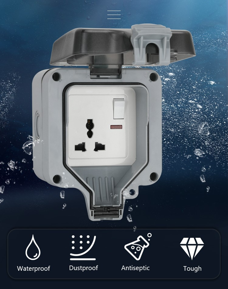 Buy Wholesale China 1way Outdoor Sockets Waterproof Outlets Uk Usa Eu ...