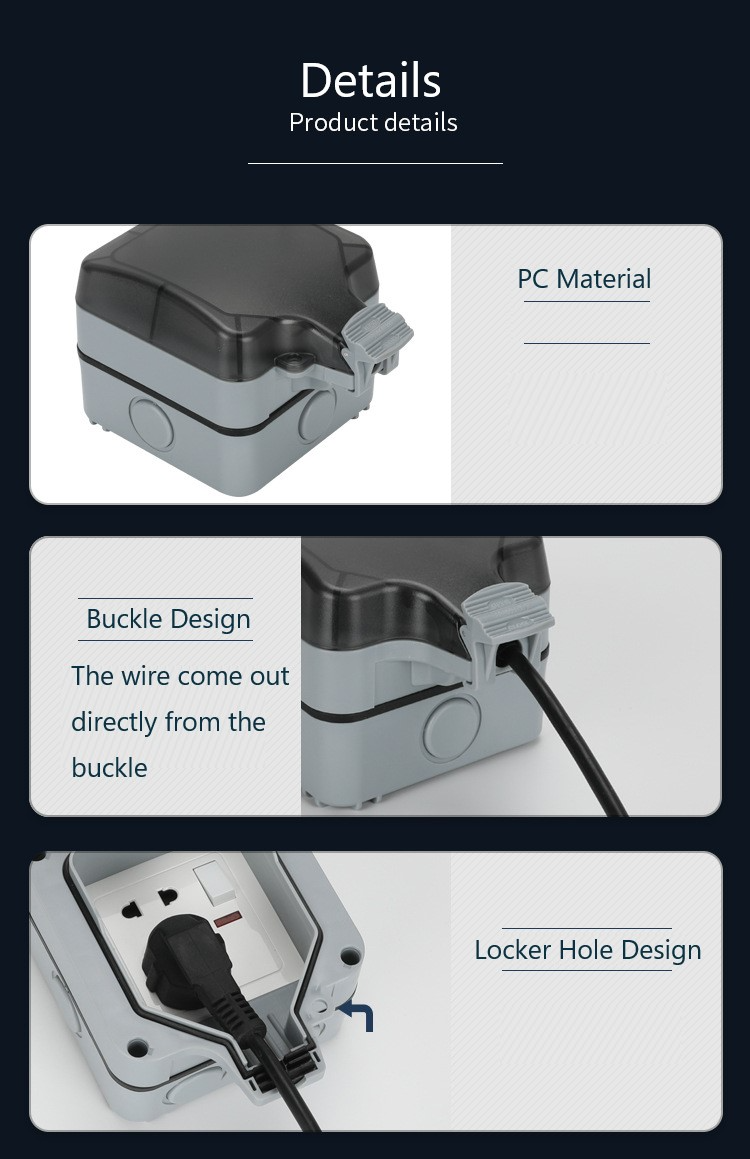 Buy Wholesale China 1way Outdoor Sockets Waterproof Outlets Uk Usa Eu ...