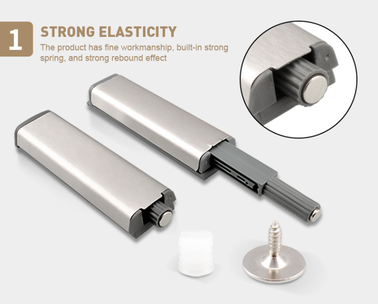 Furniture Hardware Magnetic Rebound Device Push To Open Door Catch For ...