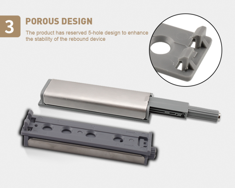 Furniture Hardware Magnetic Rebound Device Push To Open Door Catch For ...