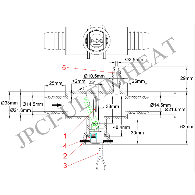 Buy Wholesale China Type R1q , Reed Switch Contact Paddle Flow Switches ...