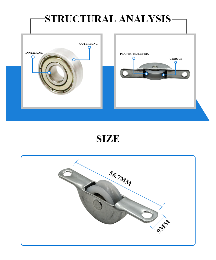 Direct Manufacturer Screen Window Wheel Aluminum Window Pulley Iron ...