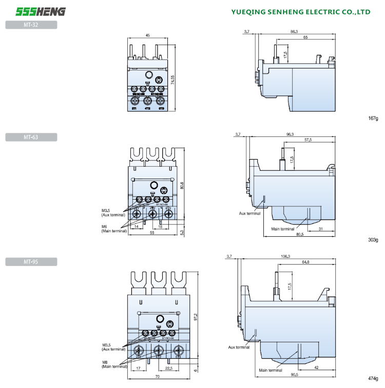 Buy Wholesale China Mc Contactor 3-phase 85a Mc-85b + Mt-95 Magnetic Ac ...