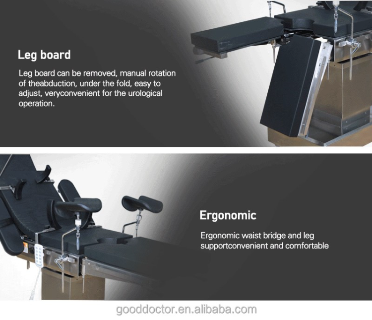 Hospital Operating Room Manual Operating Bed 304 Stainless Steel ...