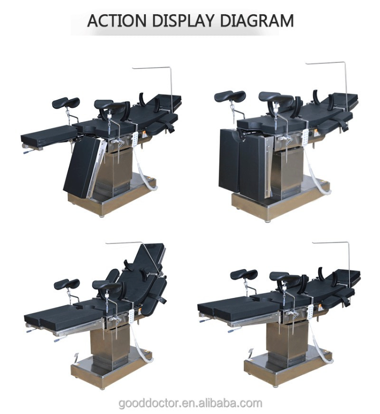 Hospital Operating Room Manual Operating Bed 304 Stainless Steel ...