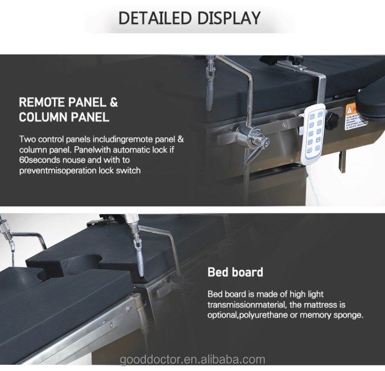 Hospital Operating Room Manual Operating Bed 304 Stainless Steel ...