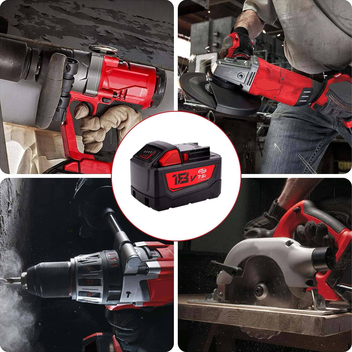 Factory Direct High Quality China Wholesale Replacement 5ah Cordless ...