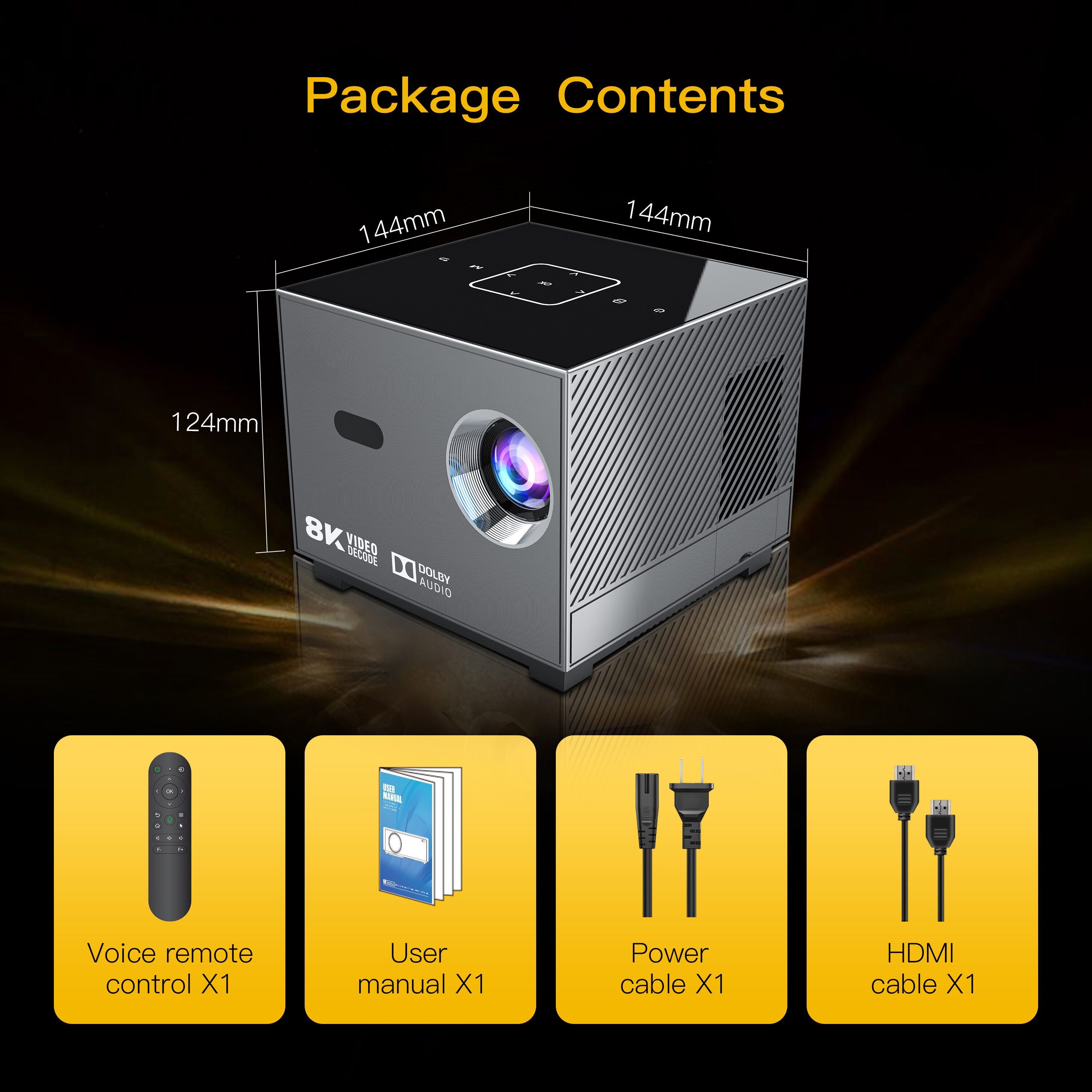 Buy Wholesale China Full Hd Pocket Projector 8000 Lumens 200" Screen ...