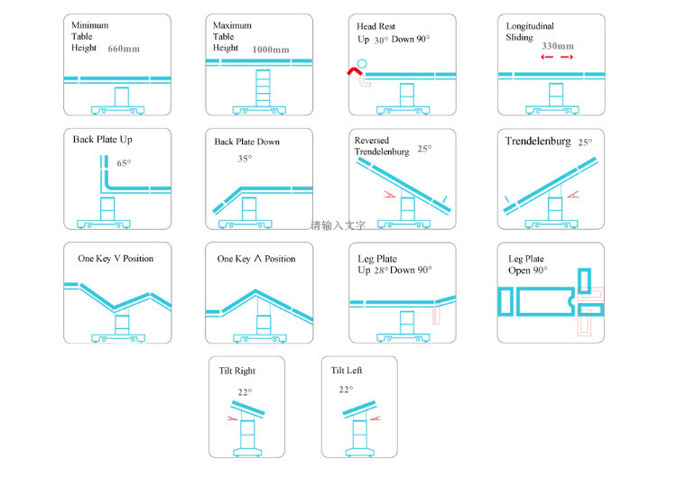 Ce Orthopedic Hospital Operating Room Pneumatic Surgical Bed For C Arm ...