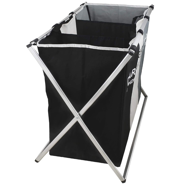 Collapsible Laundry Basket With Large Bag Aluminum Bracket Handle ...