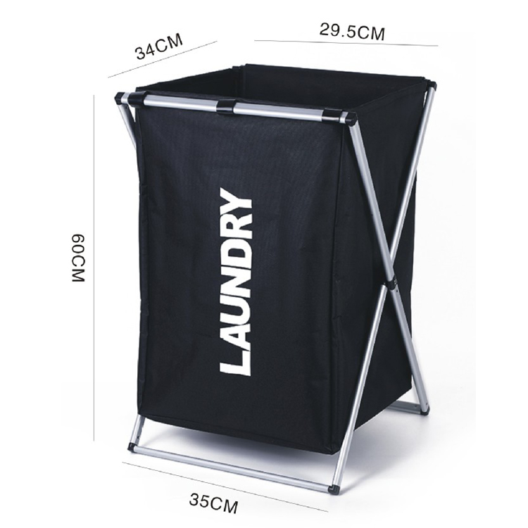 Collapsible Laundry Basket With Large Bag Aluminum Bracket Handle ...
