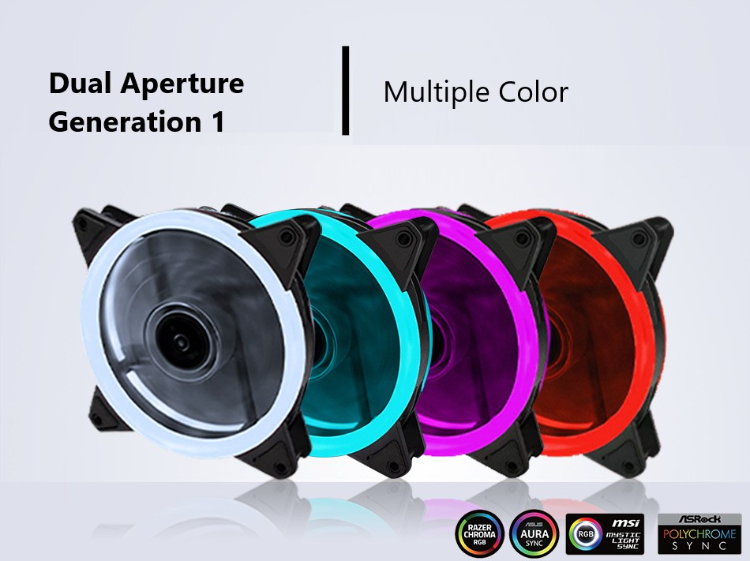 Buy Wholesale China Oem Custom Dual Ring 120mm Argb Mute Computer ...