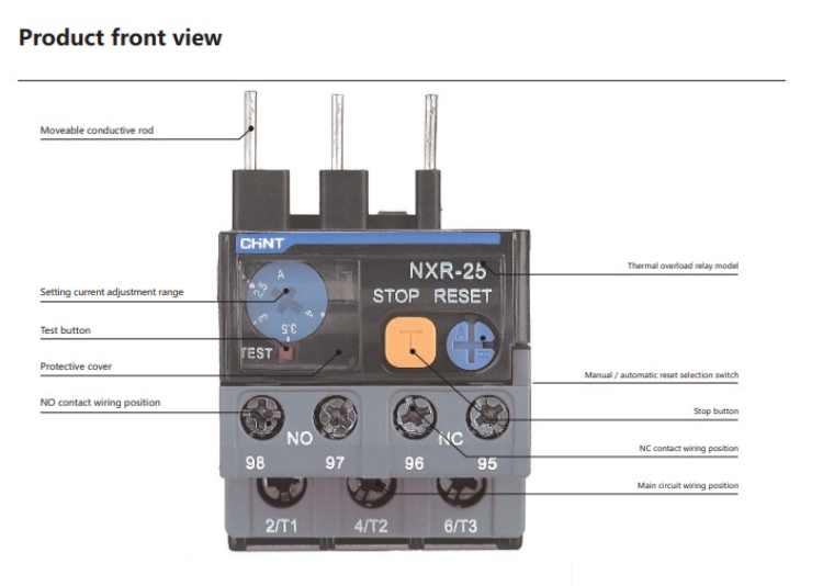 Chint Nxr-12 Motor Control Protection Nxt Thermal Overload Relay 12a ...