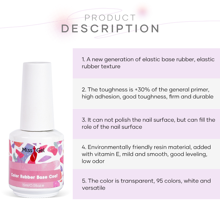 Buy Wholesale China Missgel Custom 95 Nude Colors Ruber Base Coat ...