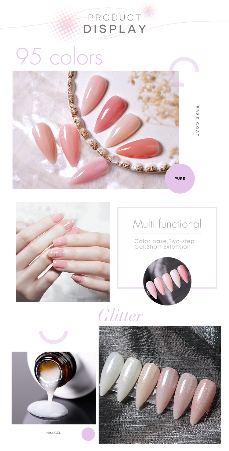 Buy Wholesale China Missgel Custom 95 Nude Colors Ruber Base Coat ...