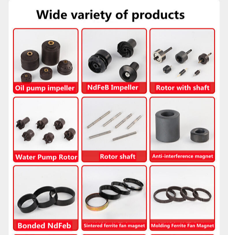 Customized Permanent Magnet Rotor Injection Molding Ferrite Magnetic ...