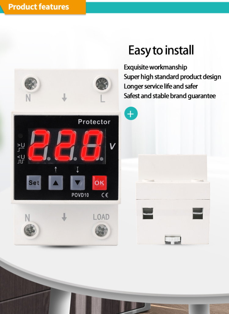 Vpd1 40a 220v Reconnect Under And Over Voltage Protection Protective ...