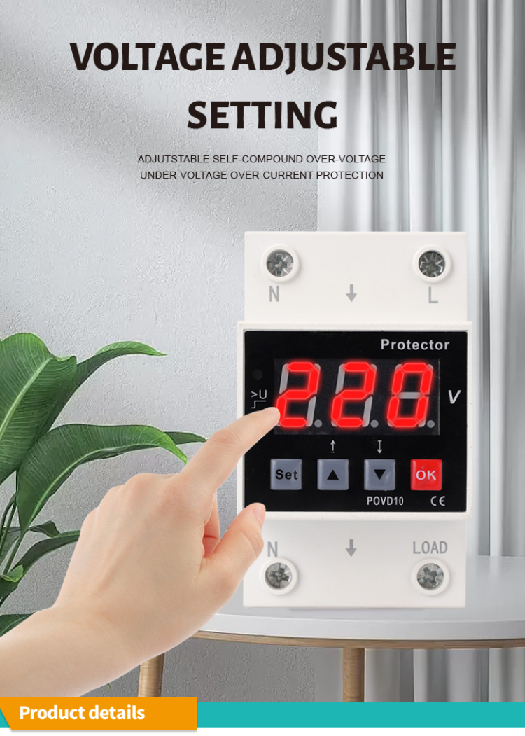 Vpd1 40a 220v Reconnect Under And Over Voltage Protection Protective ...