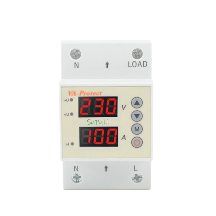 100a 230v Ac Din Rail Adjustable Over Voltage And Under Voltage ...