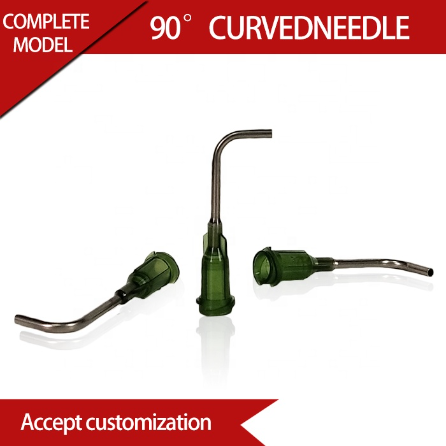 Curved Syringe End Glue Tip Epoxy Resin Blunt Dispense Tips Luer Lock ...