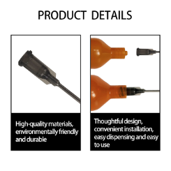 Curved Syringe End Glue Tip Epoxy Resin Blunt Dispense Tips Luer Lock ...