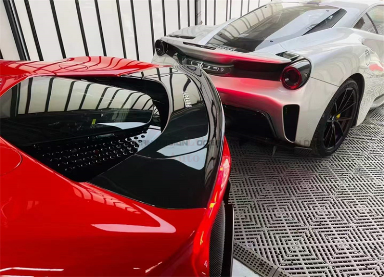 High Quality Body Kit Assetto Fiorano Style Dry Carbon Fibre Rear ...