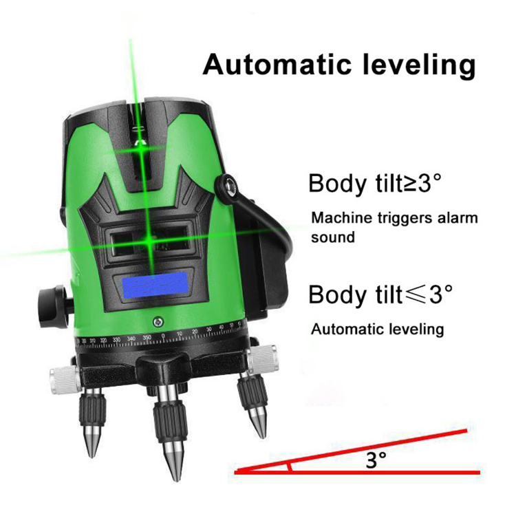 Wusen 3 Lines Tripod Multipurpose Outdoor Laser Level Rotary Laser ...