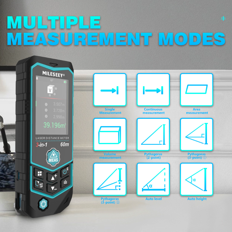 Buy Wholesale China Mileseey Low Price R2b 60m Area Distometer Laser ...