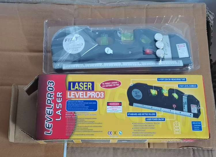 Xjp Tools Multipurpose Laser Level Line Rulers Roller 5.5m Tape Measure ...