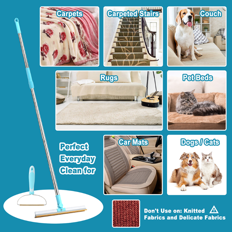 Carpet Pet Hair Cleaner Potaroma Pet Hair Remover Set - 2 Pack Fur ...