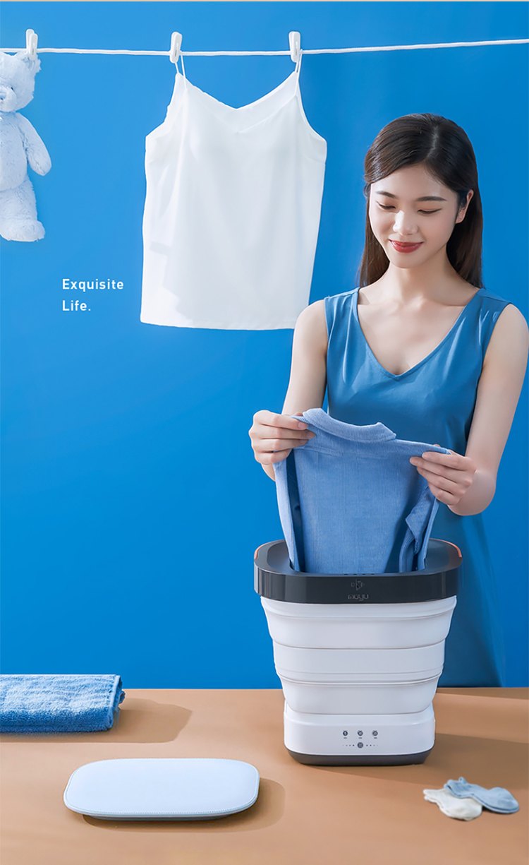 Xiaomi Moyu Folding Mini Small Washing Machine Household Portable ...