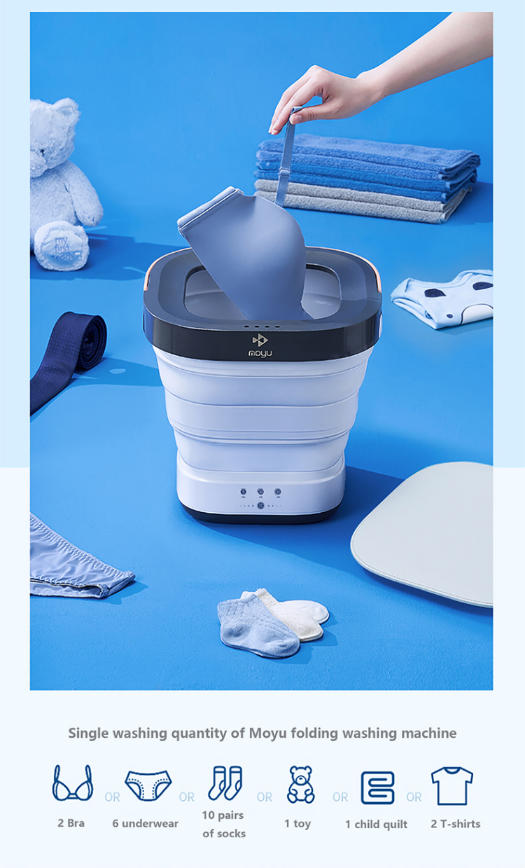 Xiaomi Moyu Folding Mini Small Washing Machine Household Portable ...