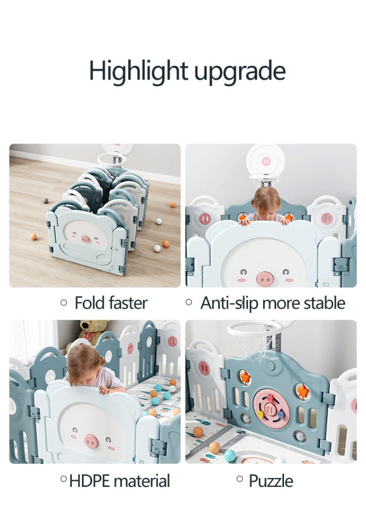 Buy Wholesale China Updated Modern Plastic Aivictty Portable Play Yard ...