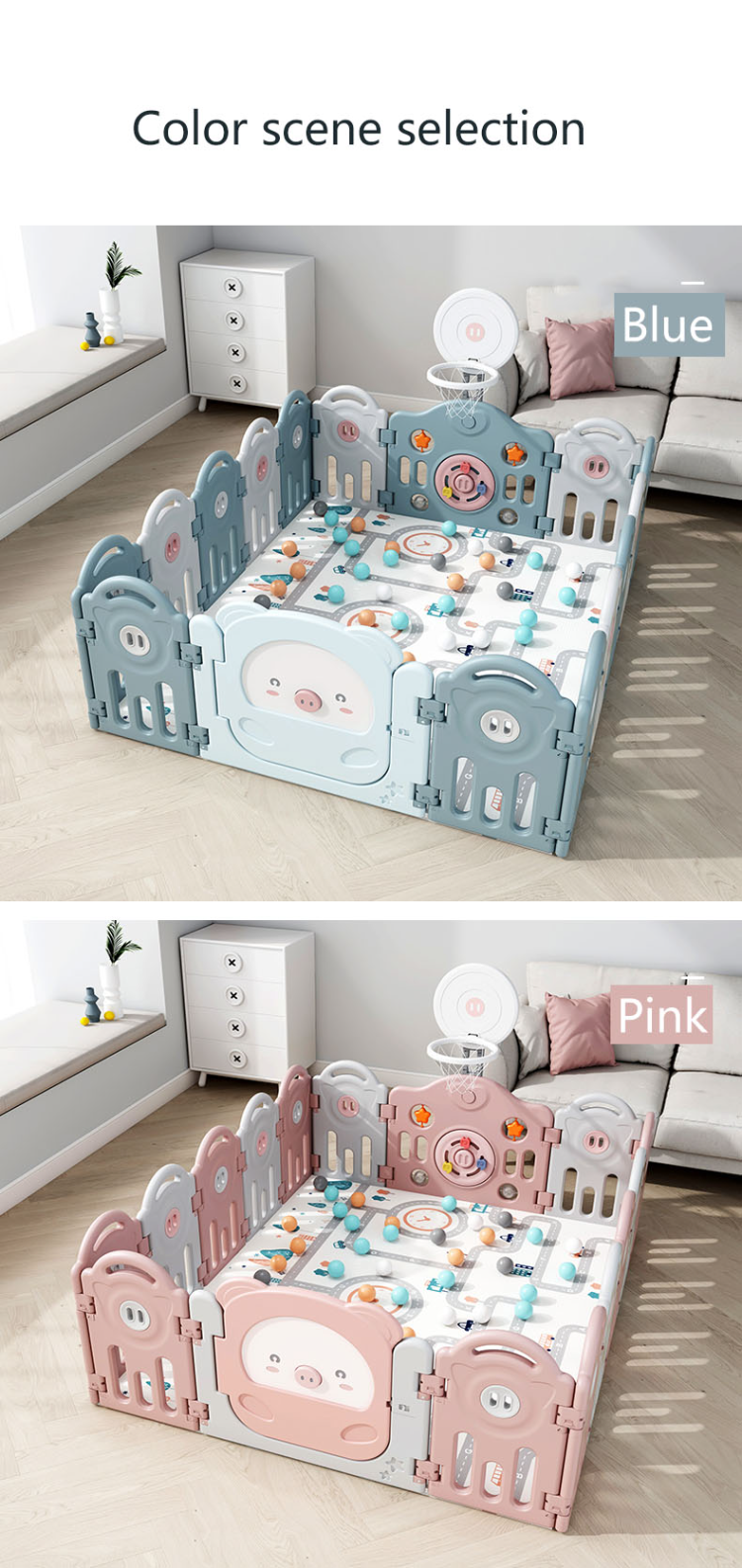 Buy Wholesale China Updated Modern Plastic Aivictty Portable Play Yard ...